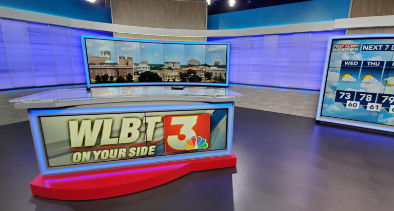 Gray's WLBT overhauls studio with new set, lighting grid - NewscastStudio
