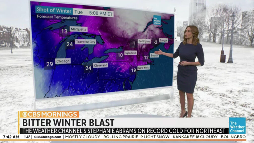 'CBS Mornings' turns to The Weather Channel for update on wintery ...