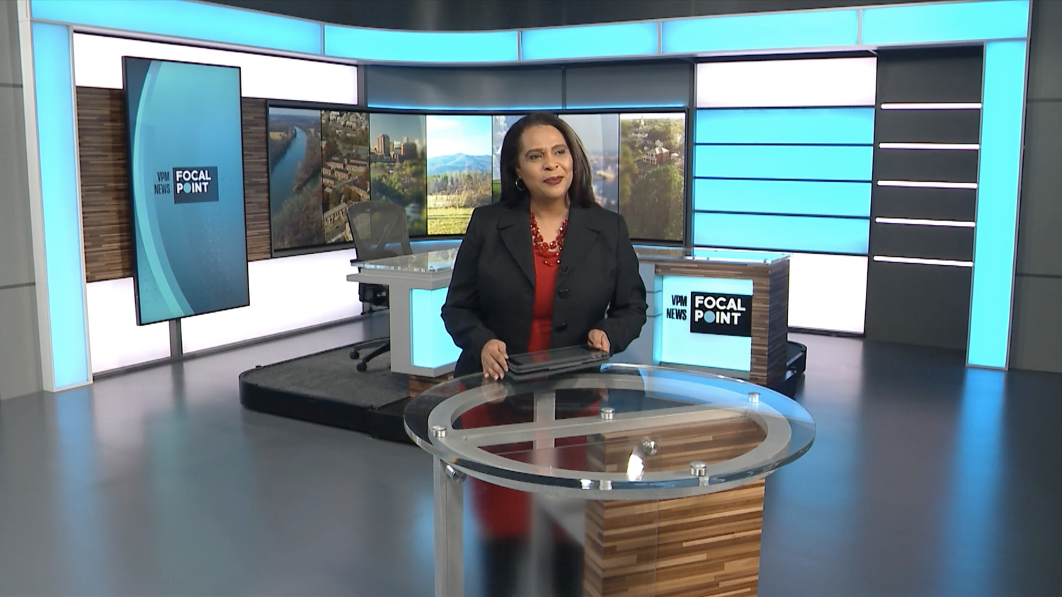VPM News Focal Point Broadcast Set Design Gallery