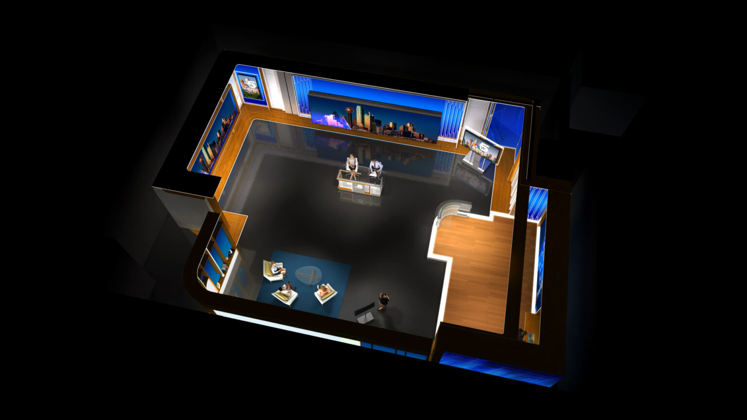 NBC DFW keeps the basic layout of its old set in new, more streamlined ...