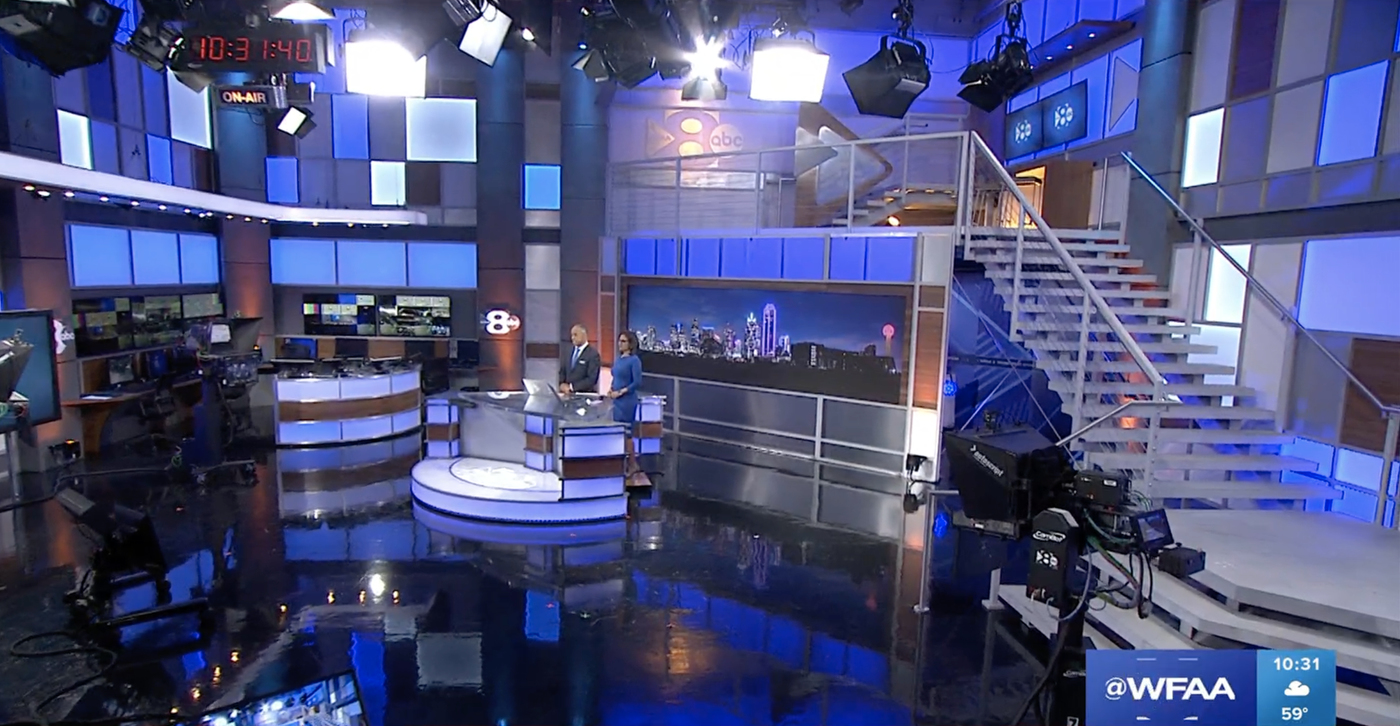 WFAA 8 Broadcast Set Design Gallery