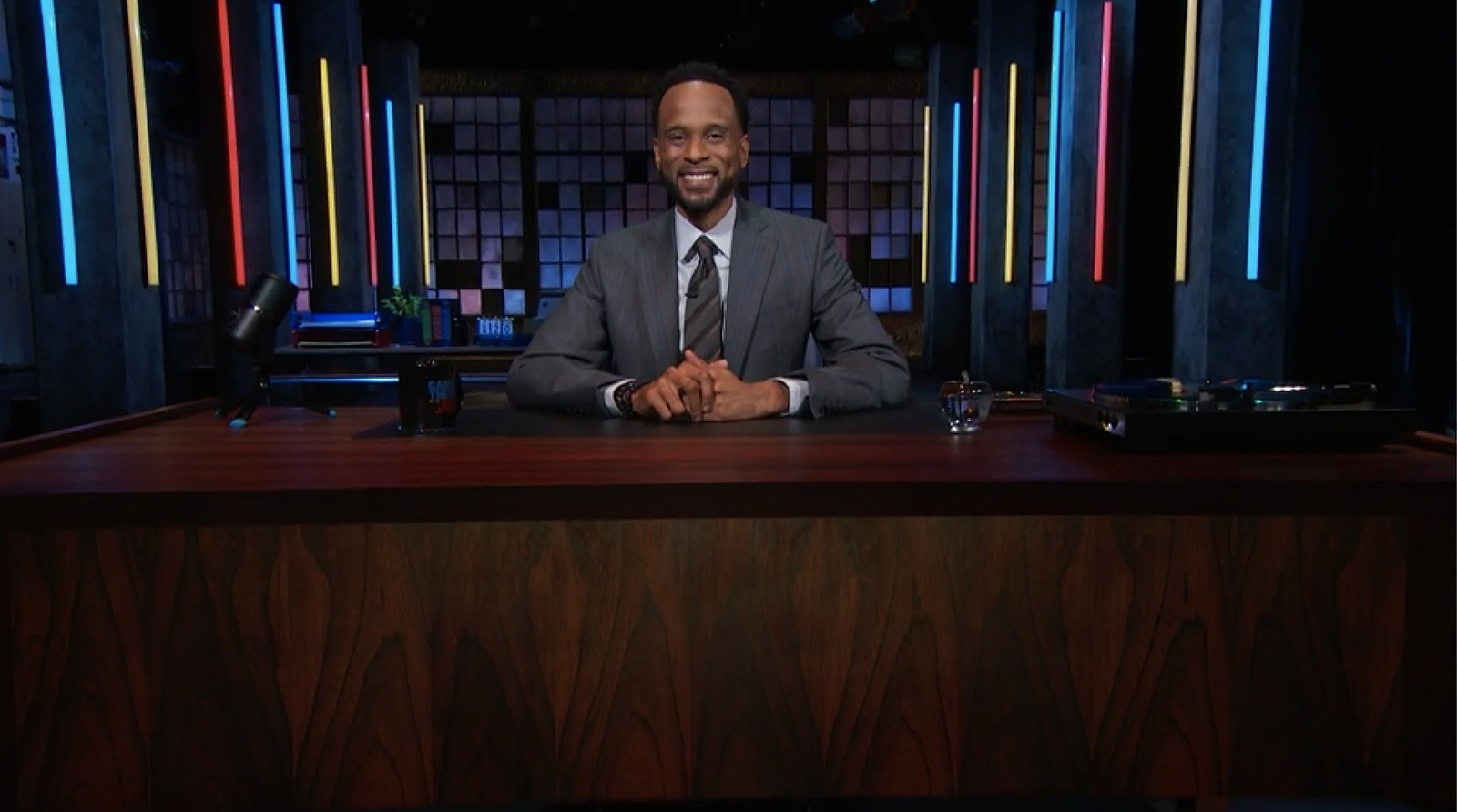 Late Night Talk Show Desk