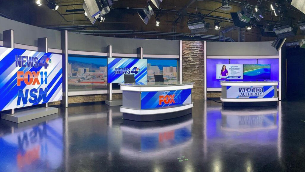 Sinclair installs flexible set in Reno that can by used by three distinct brands - NewscastStudio