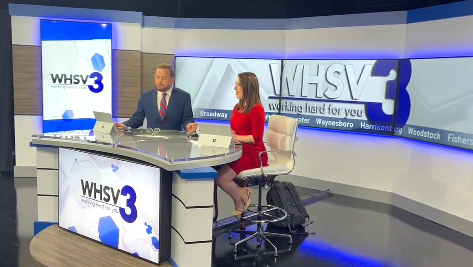 WHSV Broadcast Set Design Gallery