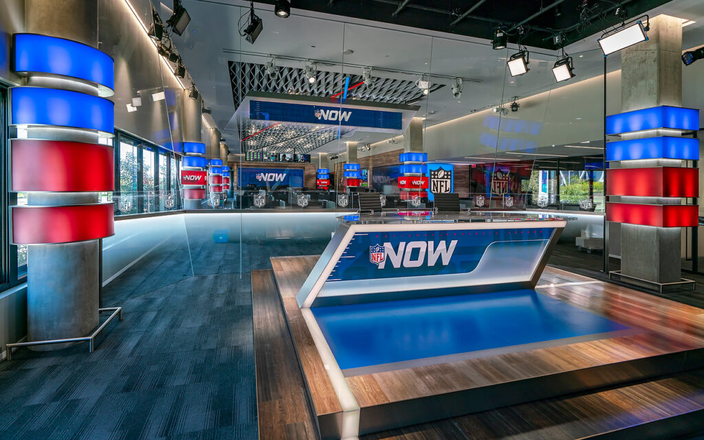 NFL Network’s new home explores vantage points, football motifs ...