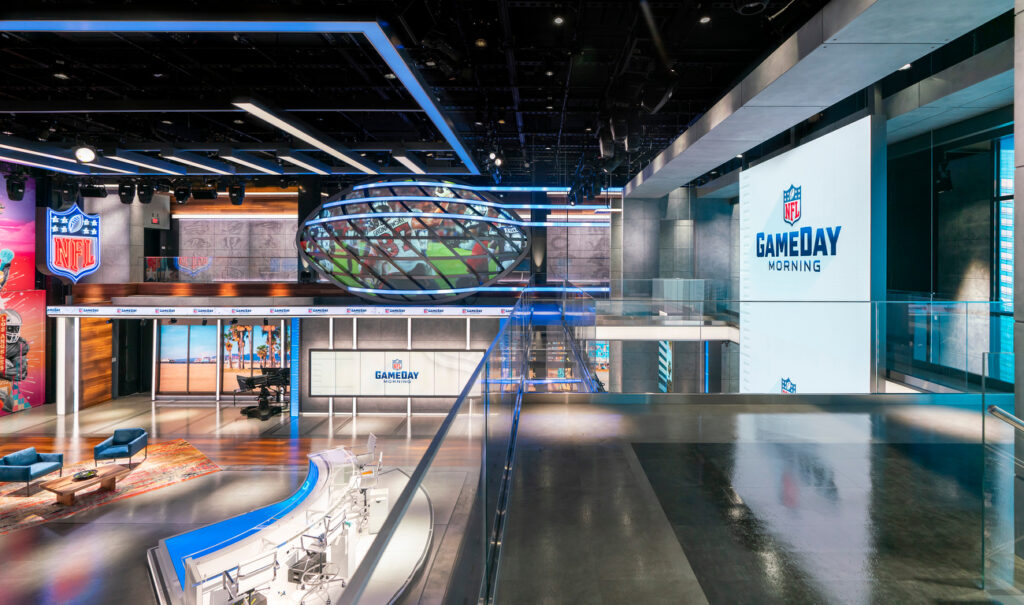 NFL Network’s new home explores vantage points, football motifs ...