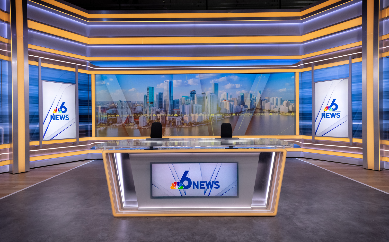 NBC 6 - WTVJ Broadcast Set Design Gallery