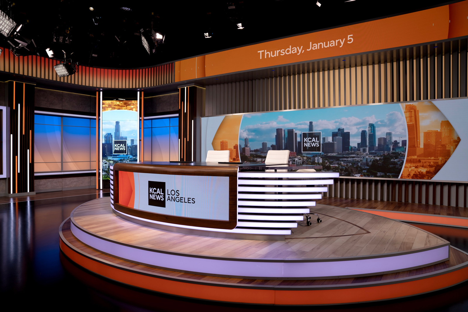 KCAL News Los Angeles – Broadcast Set Design Gallery