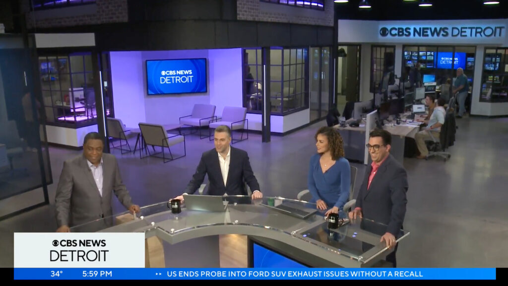 CBS News Detroit debuts from loft-like space with touches of ...