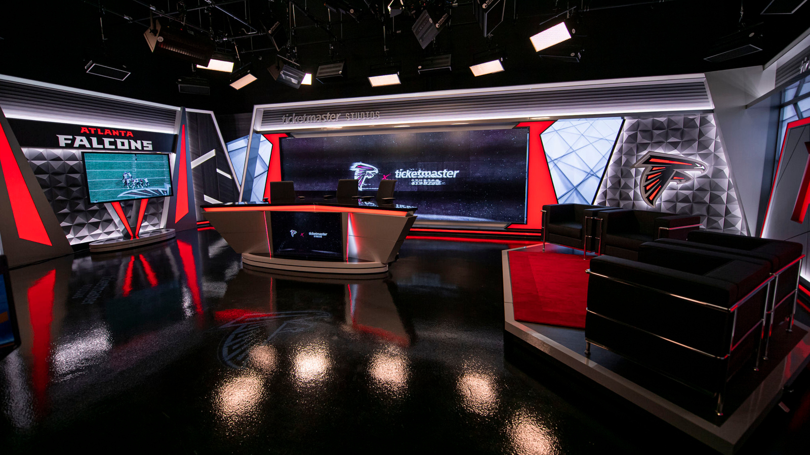 Atlanta Falcons Broadcast Set Design Gallery