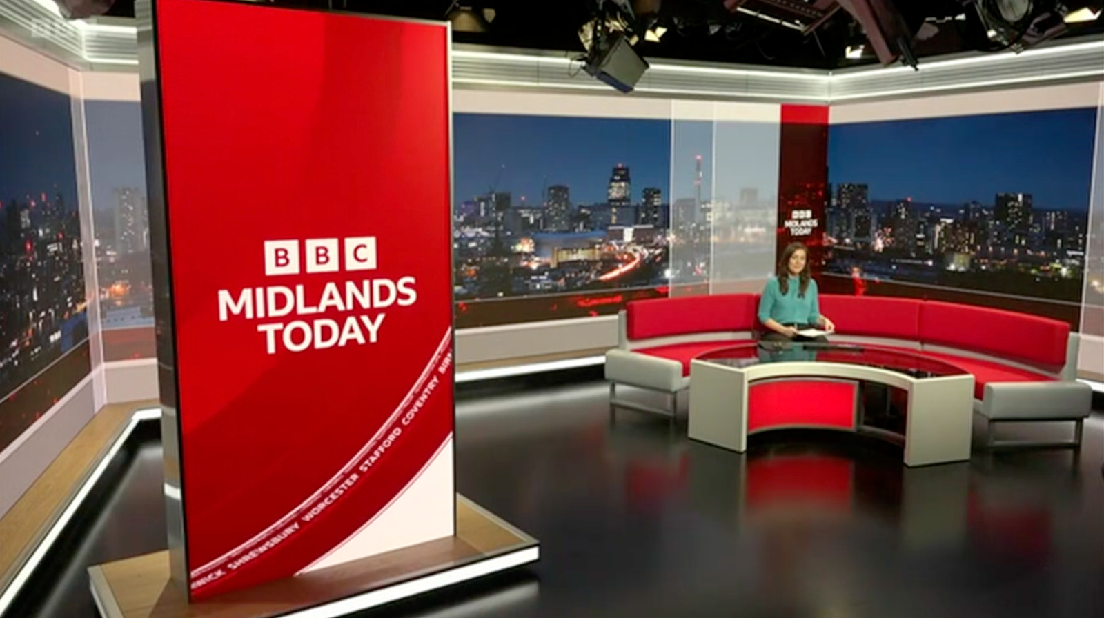BBC Midlands Broadcast Set Design Gallery