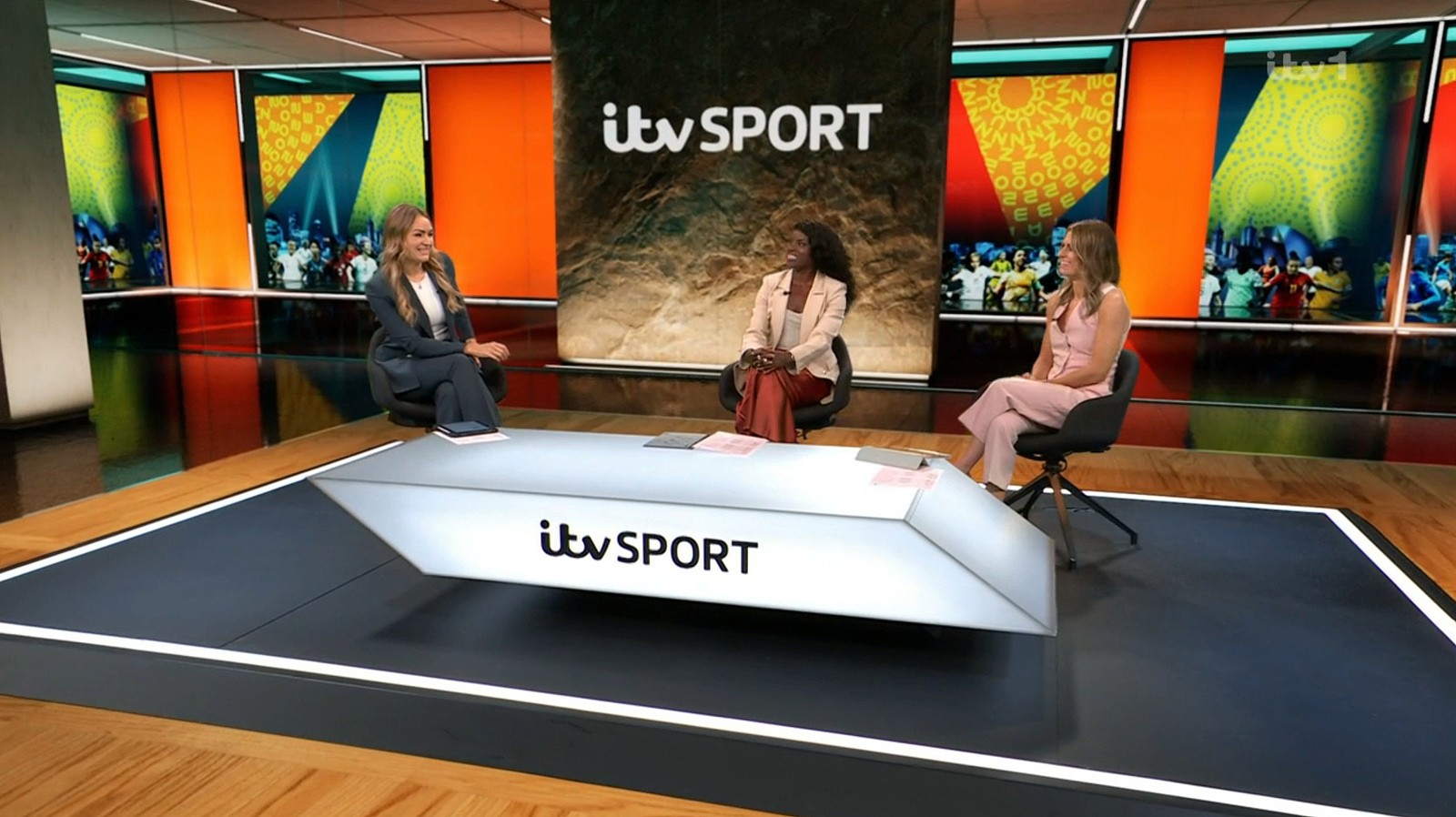 ITV Women's World Cup 2023 Broadcast Set Design Gallery