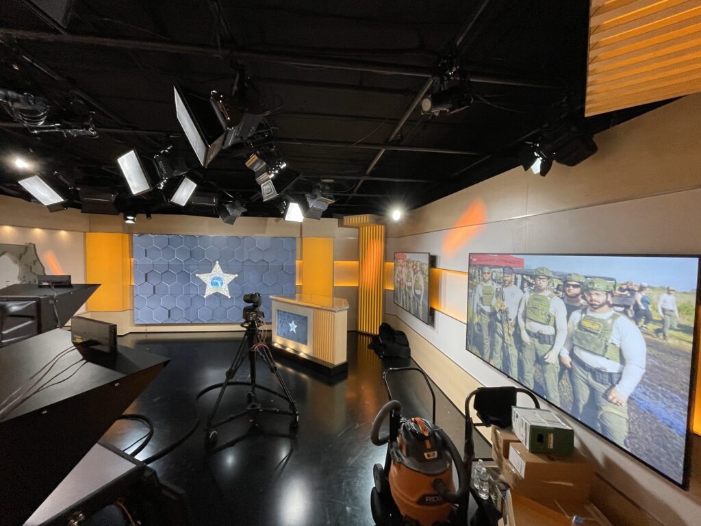 Case Study: Naples Sheriff adds studio with Brightline fixtures - NewscastStudio