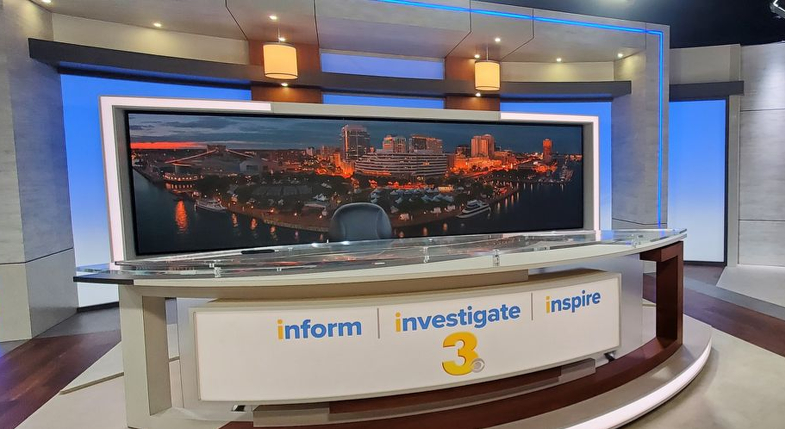 WTKR News 3 - Broadcast Set Design Gallery