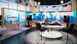 Bloomberg lets architecture guide new set design - NewscastStudio