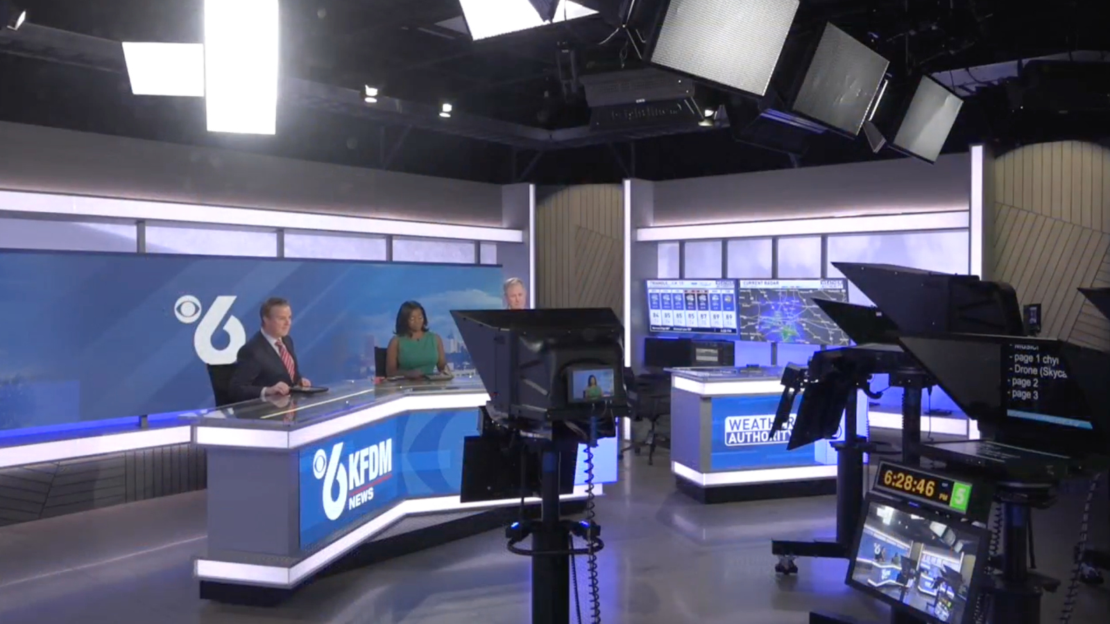 KFDM 6 News - Broadcast Set Design Gallery