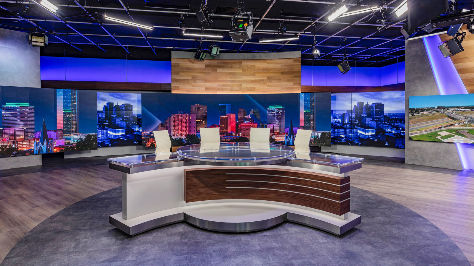 KWTV Broadcast Set Design Gallery
