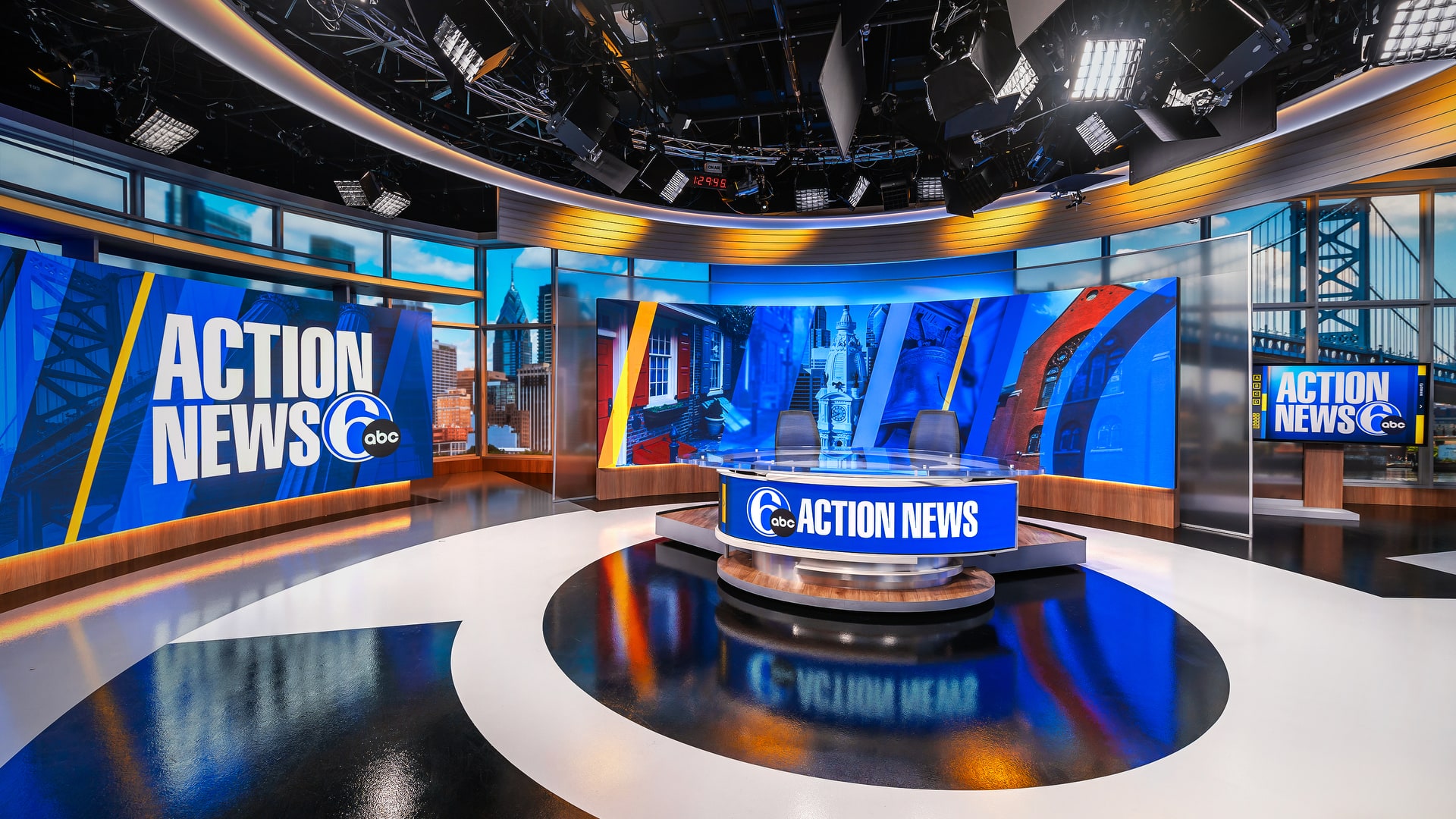 ABC 6 Action News (WPVI) Broadcast Studio Design Gallery