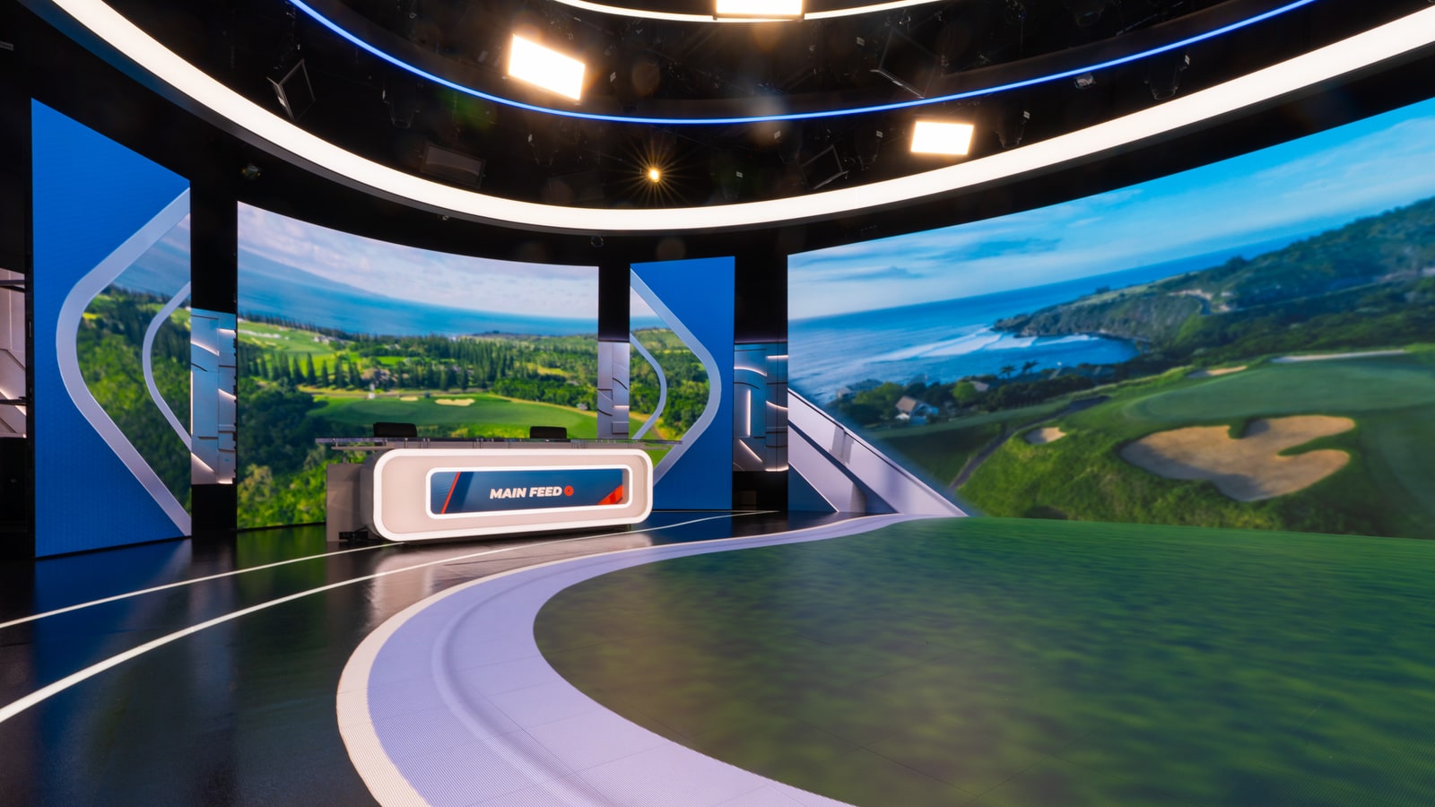 PGA Tour Studios Broadcast Set Design Gallery